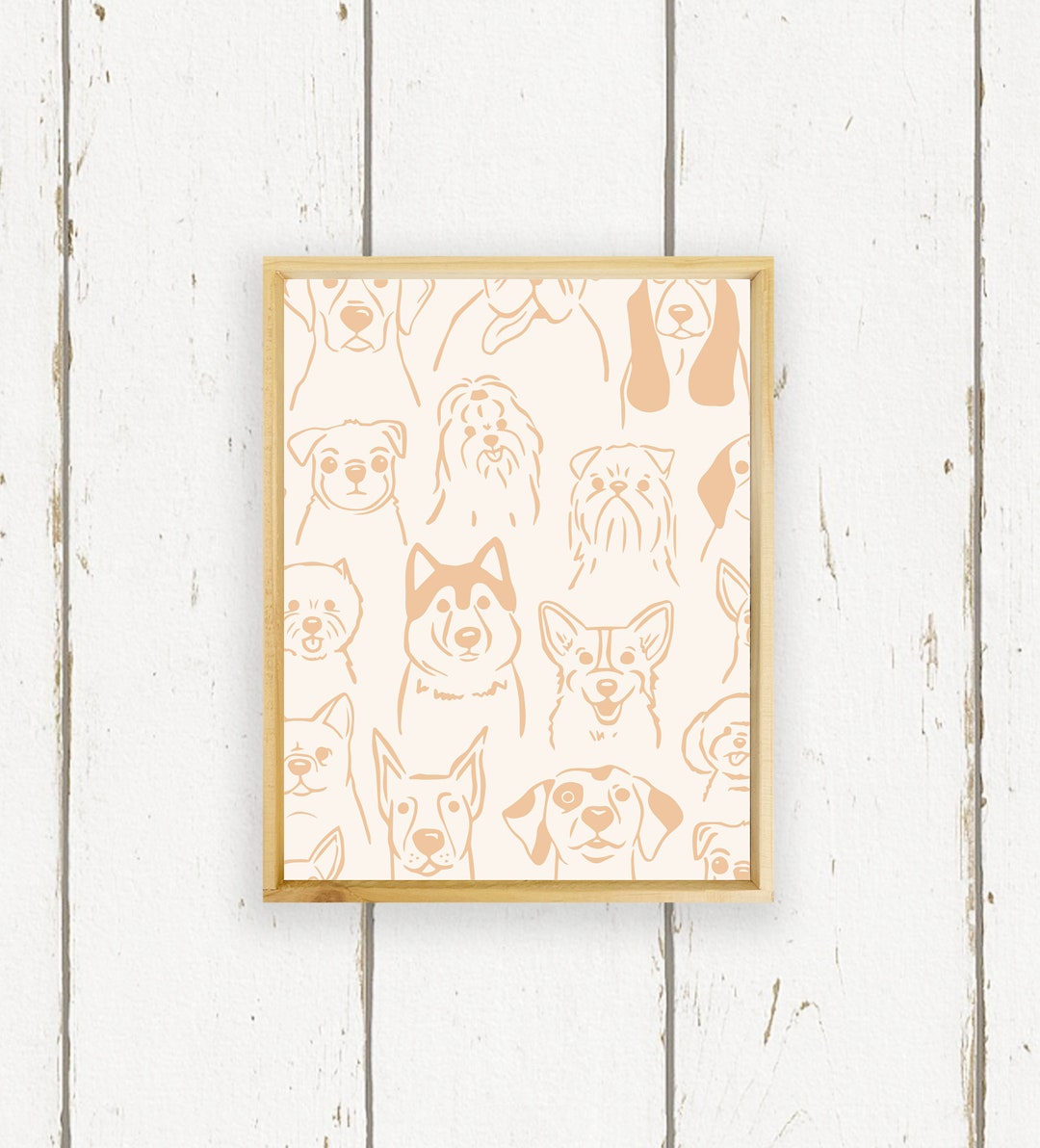 All Over Dog Print - Hand Made Wood Sign - Boho Home Decor - Etsy