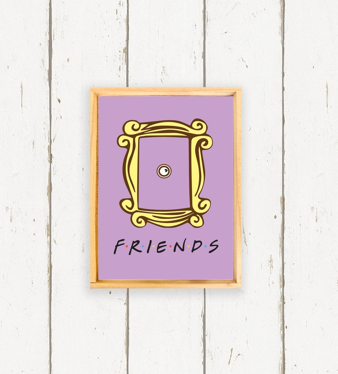 Friends Iconic Door Frame - Hand Made Wood Sign - Boho Home Decor - Etsy