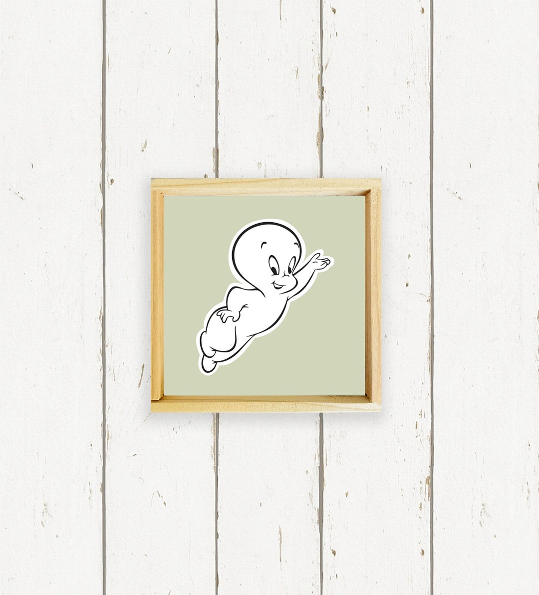 Casper the Ghost - Hand Made Wood Sign - Boho Home Decor - Halloween ...