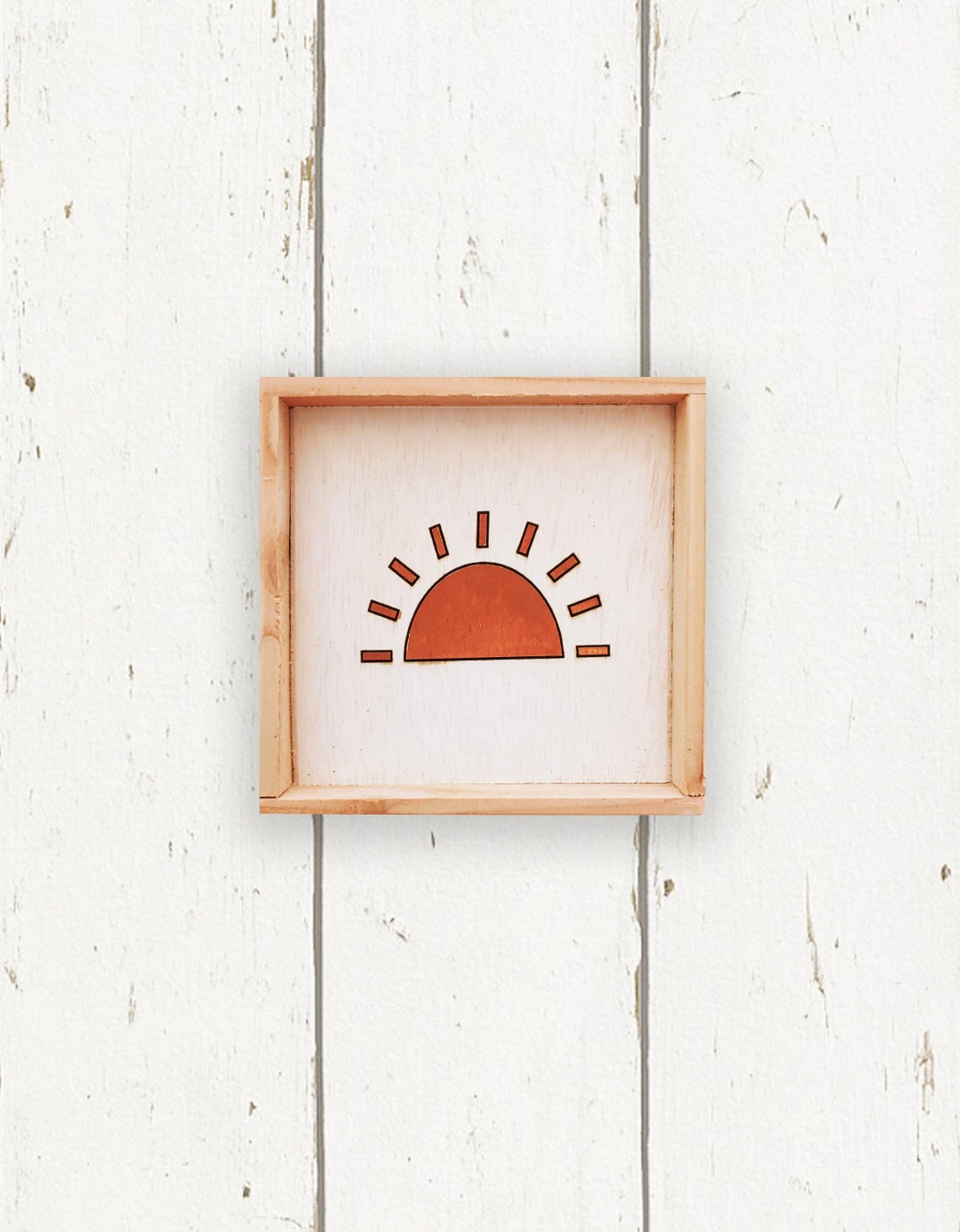 Boho Half Sun Hand Painted Wooden Sign Boho Nursery - Etsy