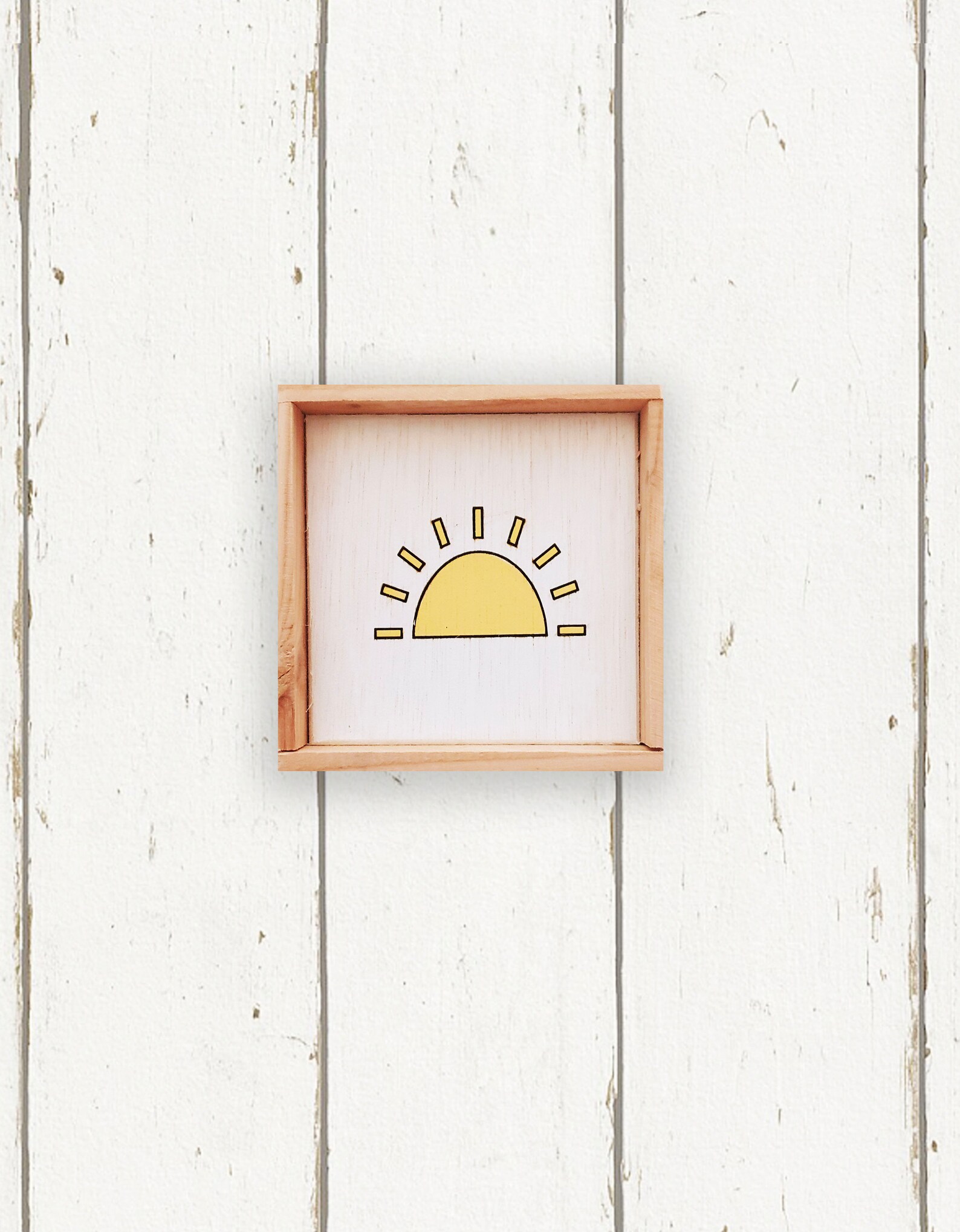 Boho Half Sun Hand Painted Wooden Sign Boho Nursery | Etsy