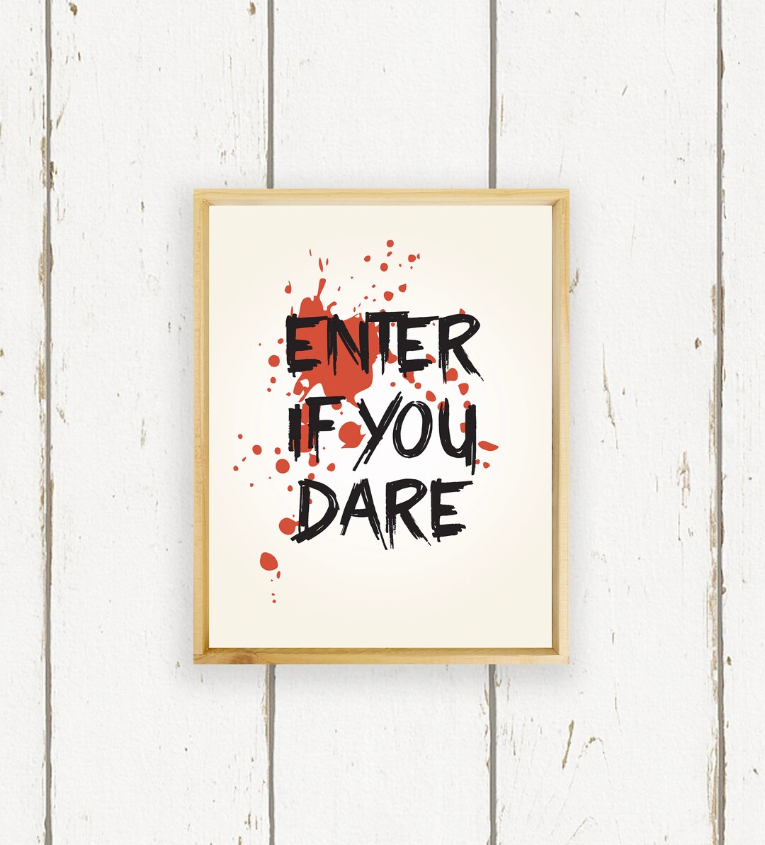 Enter If You Dare - Hand Made Wood Sign - Boho Home Decor - Halloween ...