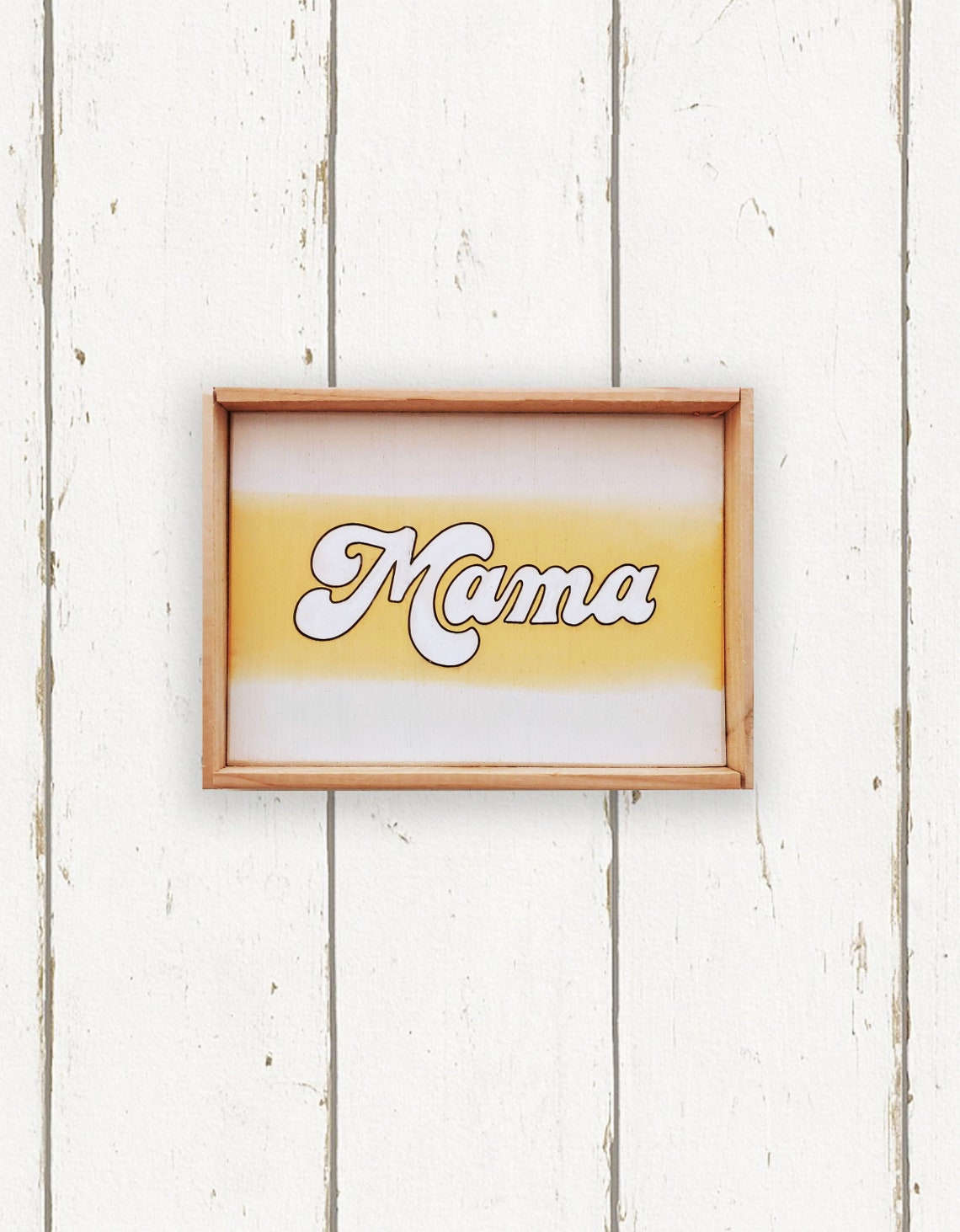 Retro Mama Hand Painted Wood Sign Boho Decor Nursery | Etsy