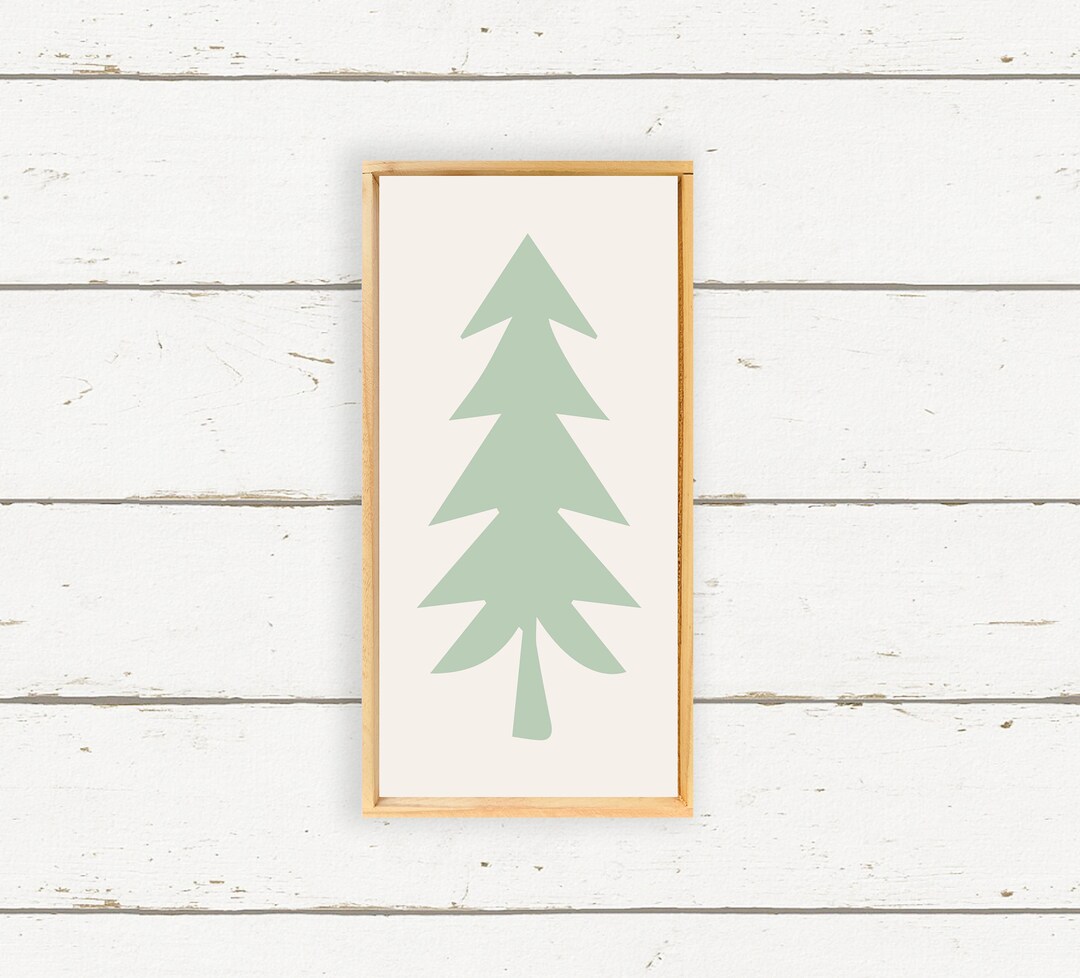 Whimsical Boho Christmas Tree Tall - Modern Home Decor - Handmade Wood ...