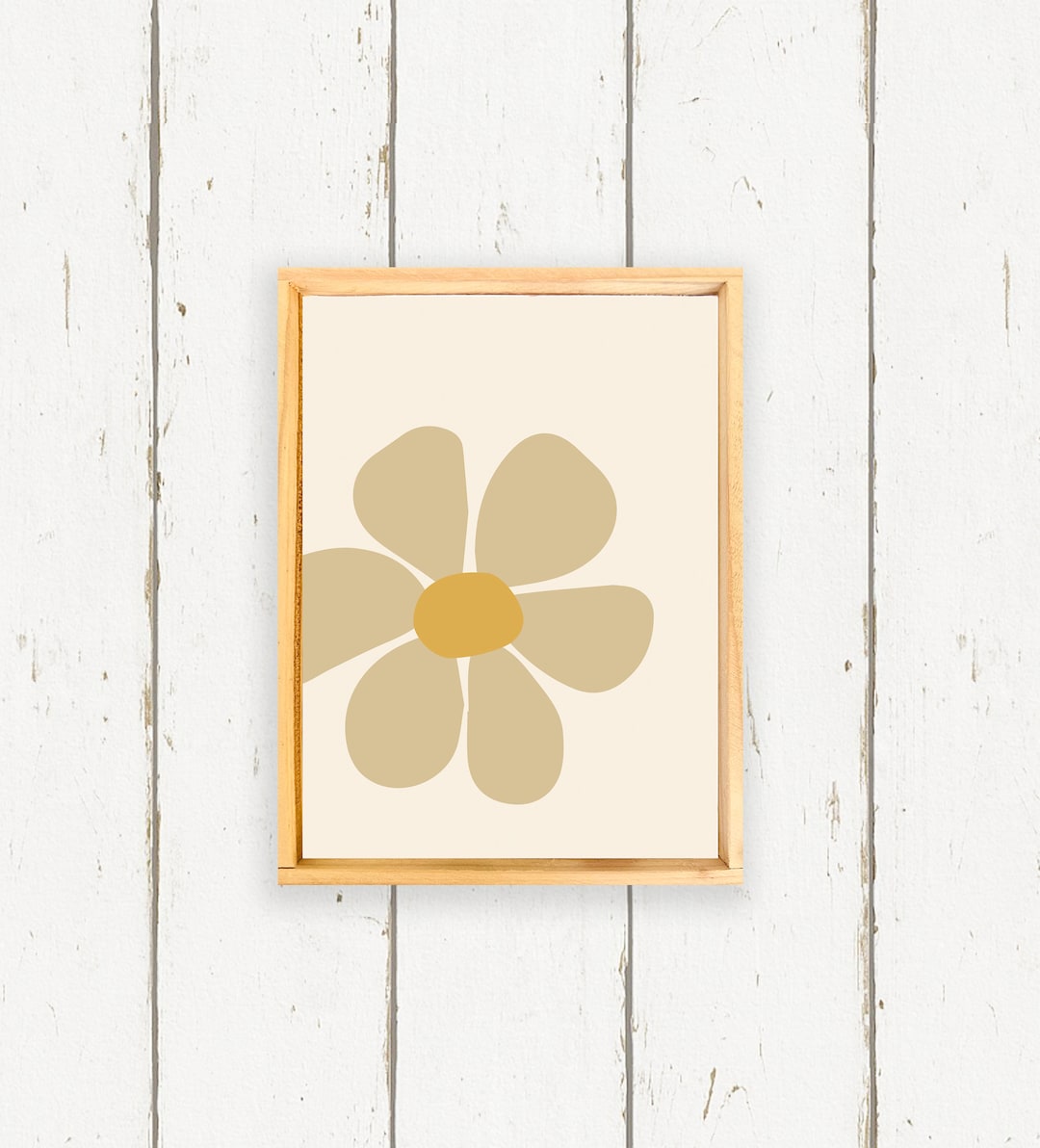 Boho Brown Tone Daisy Signo de madera hecho a mano Boho Home Decor ...