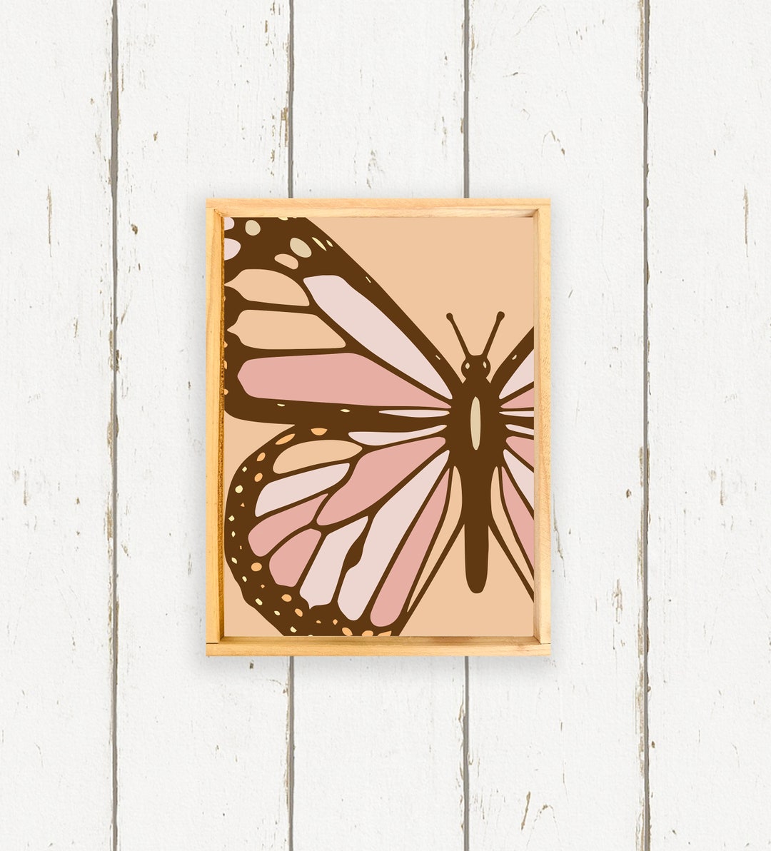 Monarch Butterfly - Hand Painted Wood Sign - Etsy