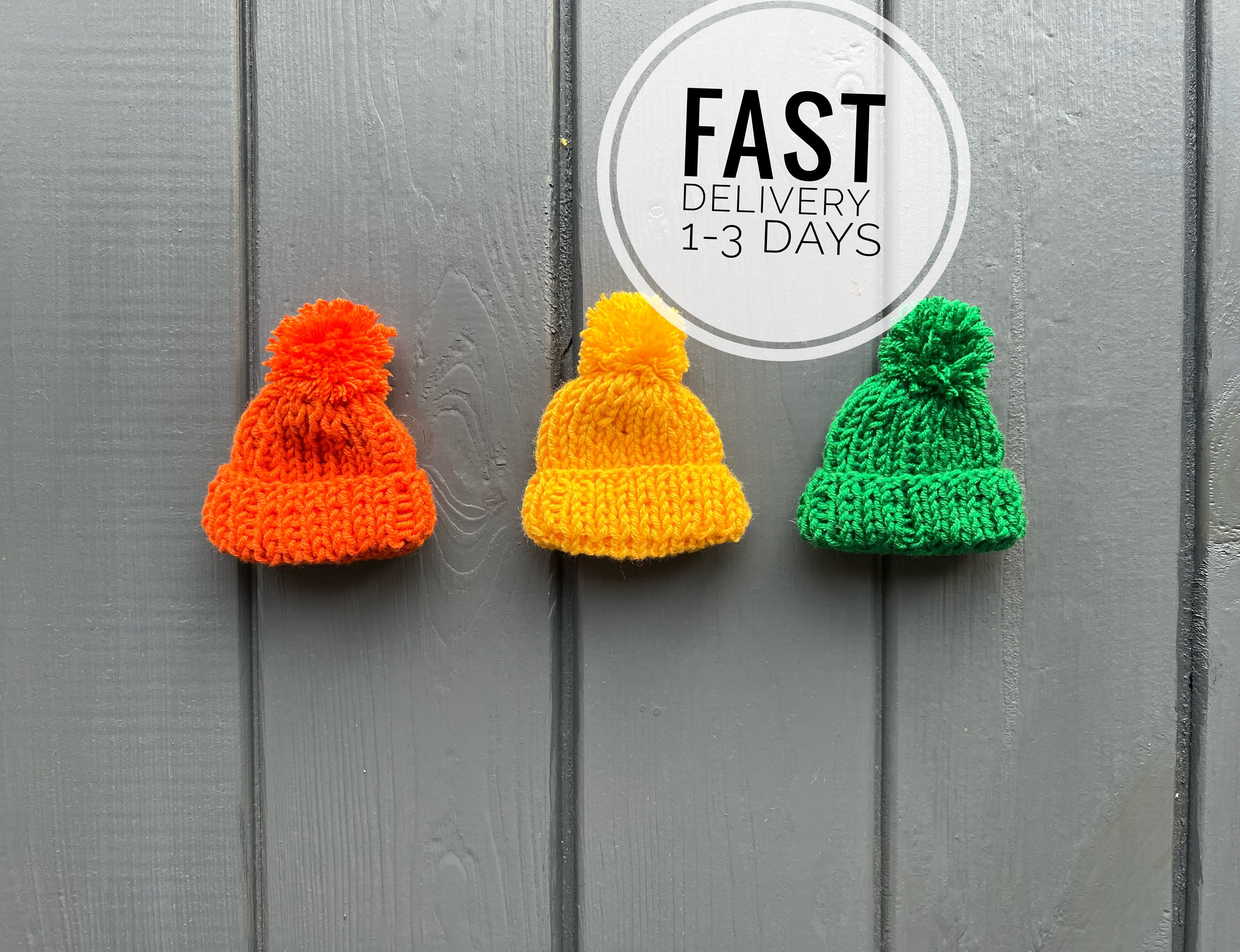 3 Penis Hats With Pompon Dick Penis Beanie Beret Willy Warmer Peter ...