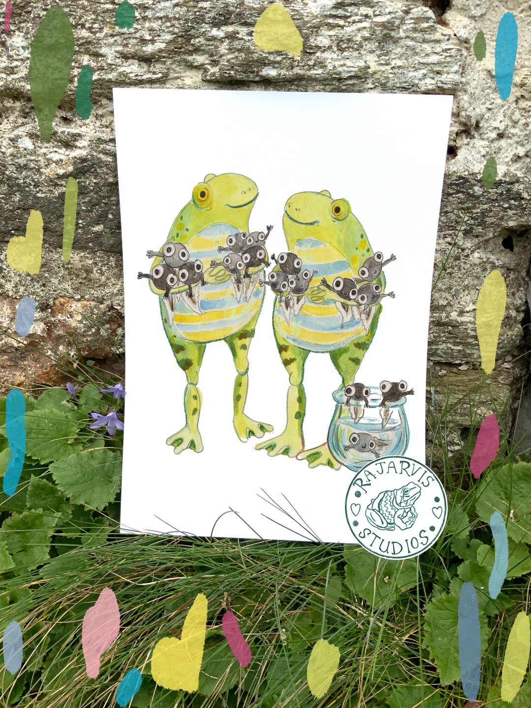 Signed Frog Parents A4 Art Print Limited Edition - Etsy