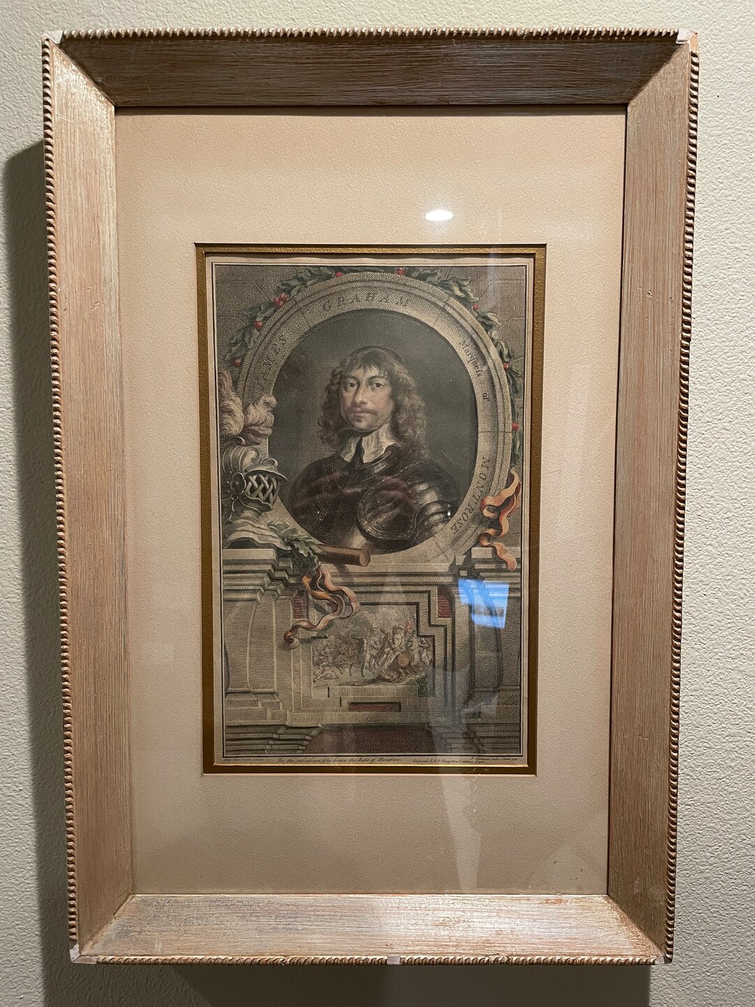 Large Antique Copper Plate Engraving of James Graham, Marquess of ...