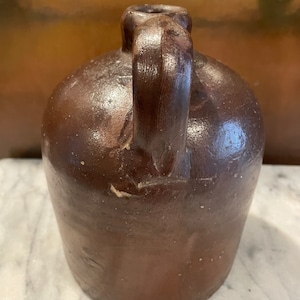 Antique Stoneware Beehive Jug With Salt Glaze and Lug Handle / Jars and ...