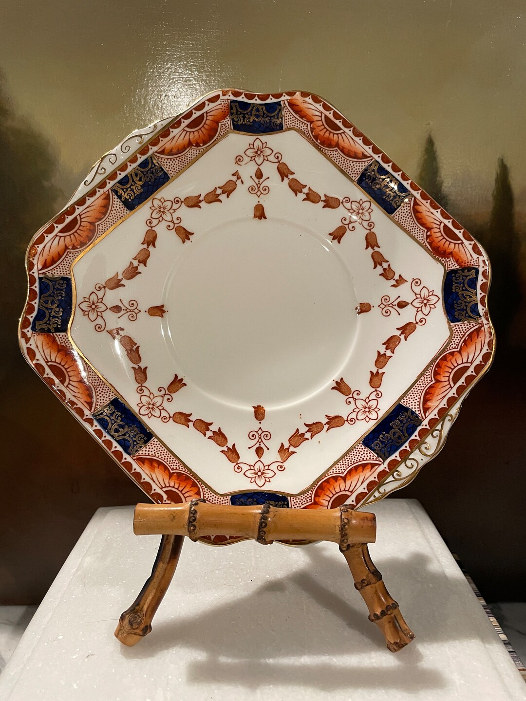 Underplate - 8" X 8" / Gaudy Welsh Pattern / Colclough China / Made in ...