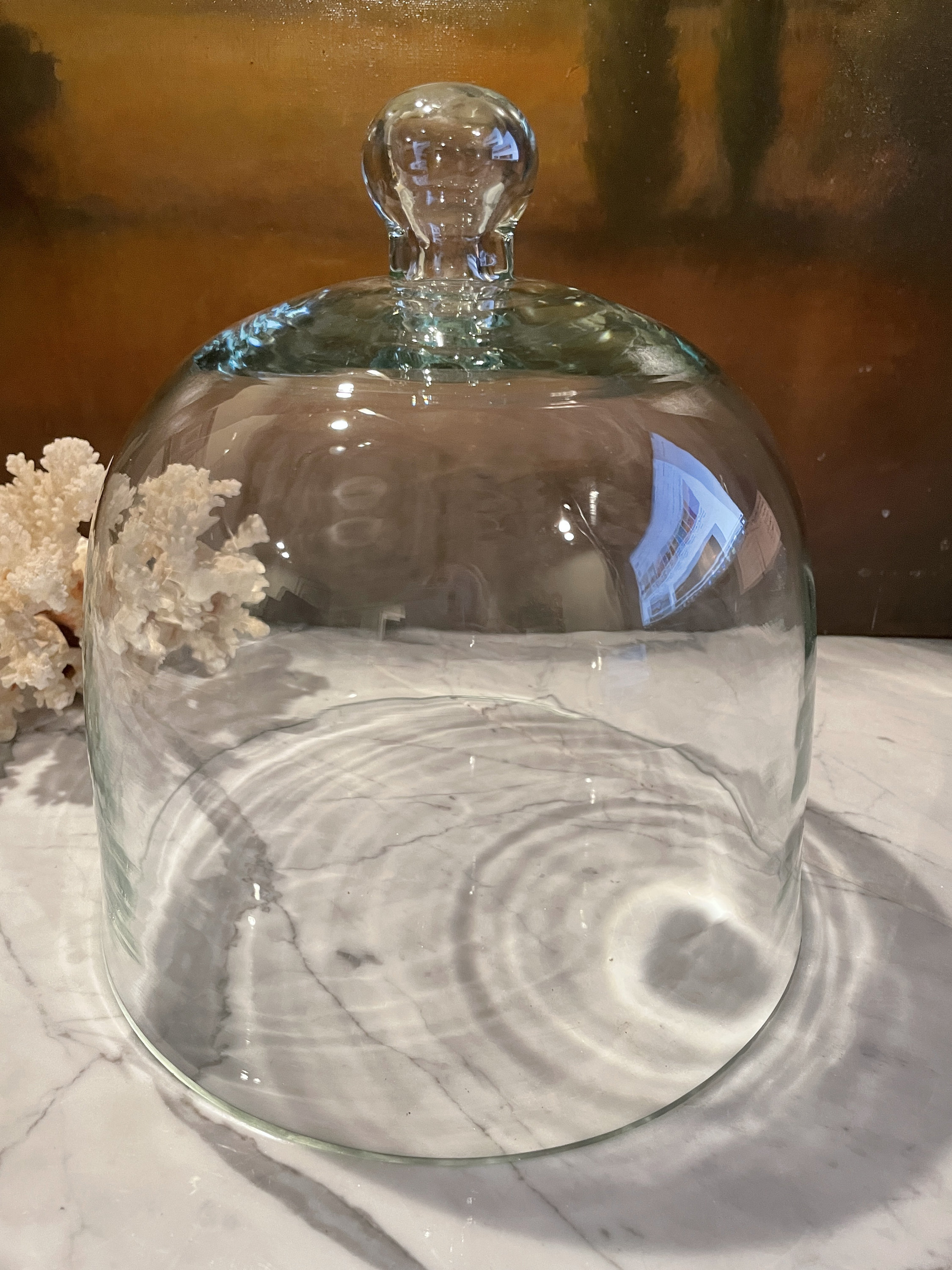 Glass and Slab Wood Cheese Cloche Cover / Al Fresco Dining / - Etsy