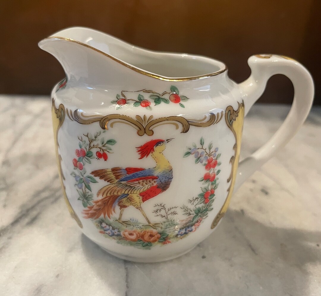 Vintage Andrea by Sadek Chelsea Bird Creamer, Gilt Trim - Etsy