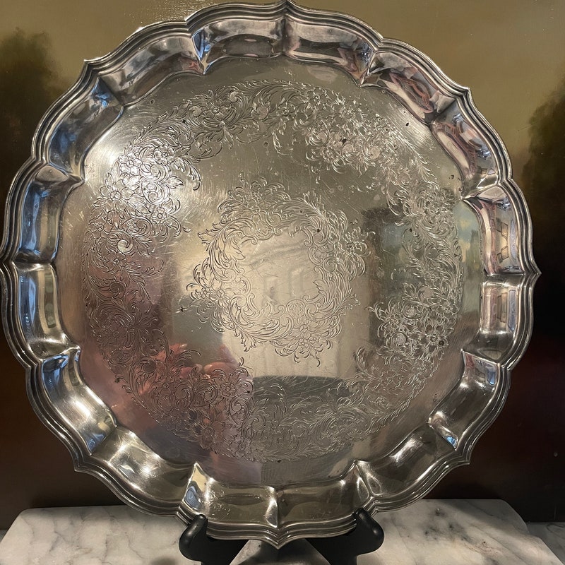 Heavy Silver Tray - Etsy