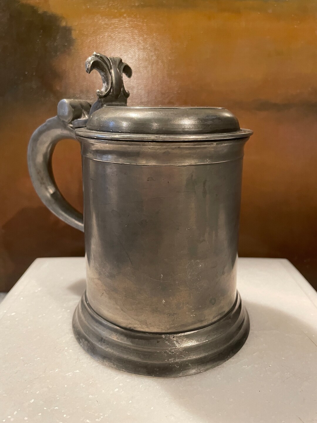English Renaissance Style Pewter Tankard / Vintage / Marked LONDON ...