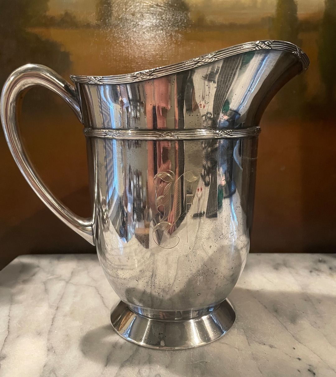 Antique Early 1900's Hartford Sterling Co. Silver Pitcher V51 ...