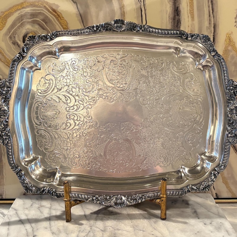 Silver Trays Rectangular - Etsy