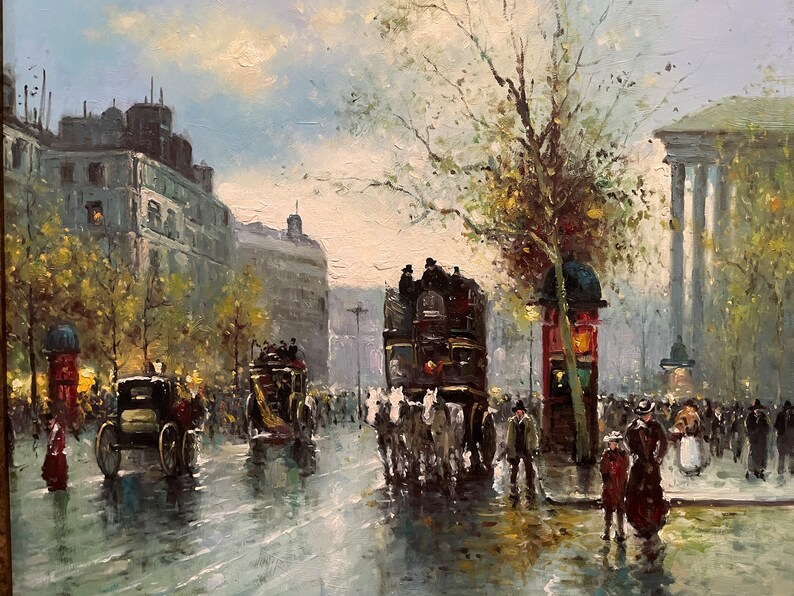 Huge Paris Oil Painting / Post Expressionism / 32 X - Etsy