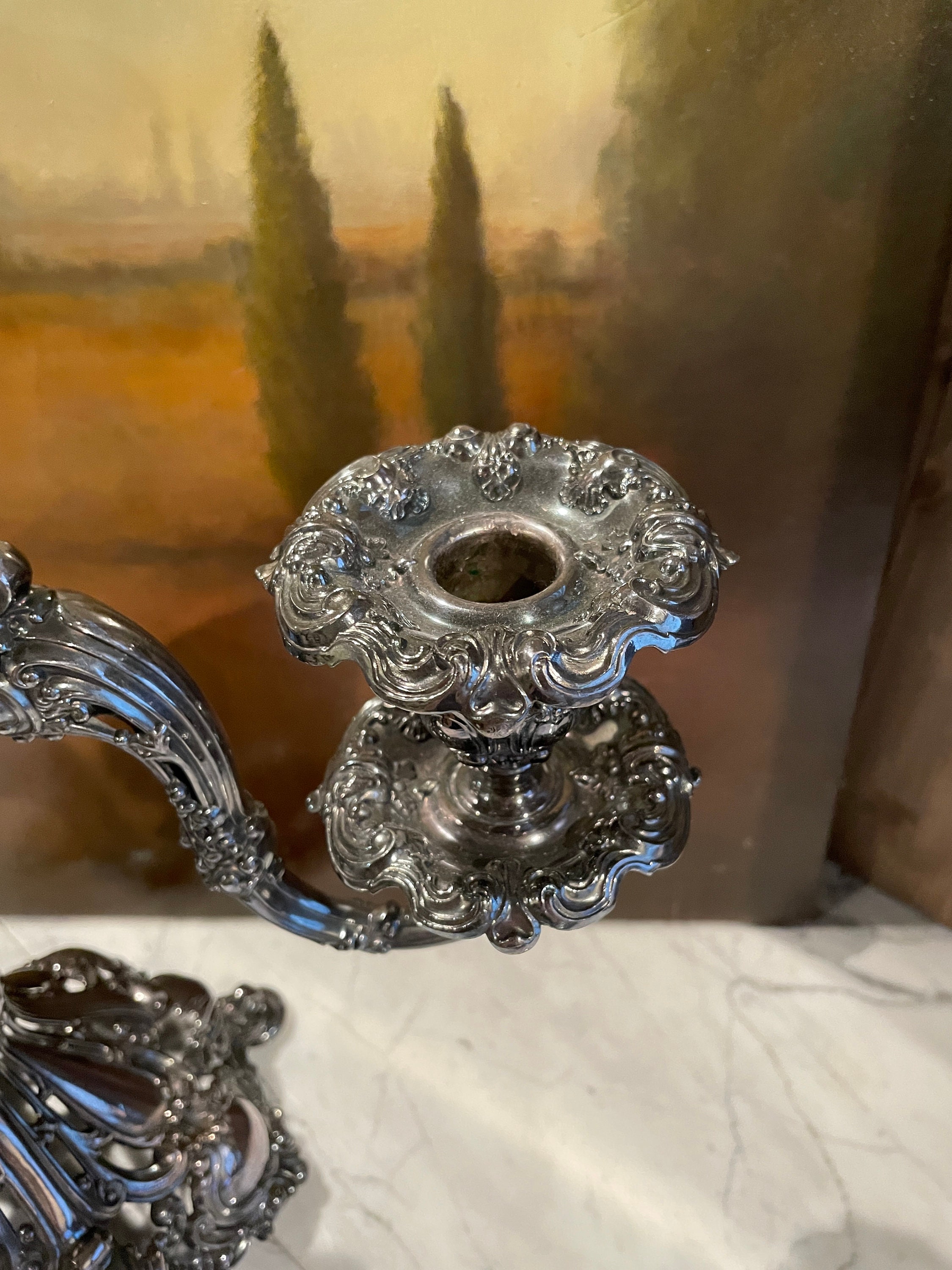 Pair Reed and Barton Renaissance Pattern 3-light Candelabrum / - Etsy