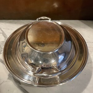 Oval Covered Silver Side Dish Server / Silver Serving / Holiday Serving ...