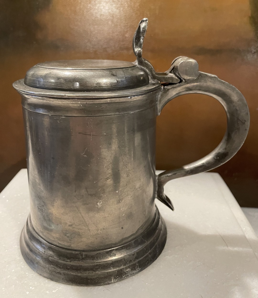 English Renaissance Style Pewter Tankard / Vintage / Marked LONDON ...