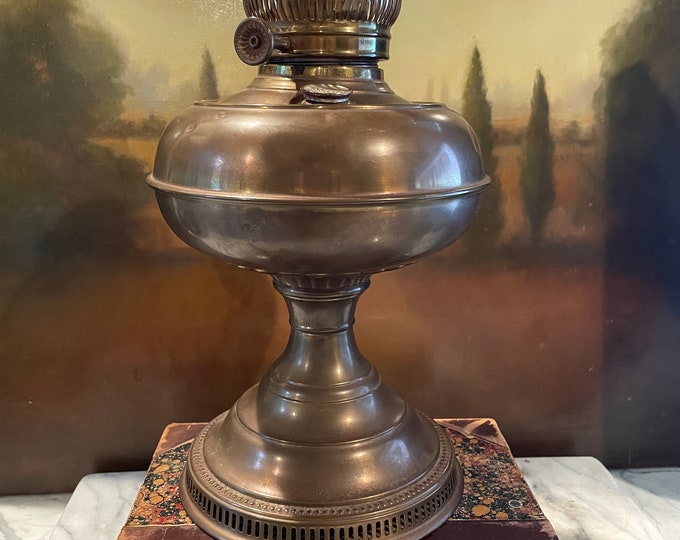 Antique Copper Rayo Oil Lamp / Late 1800's - Early 20th C. / Victorian ...