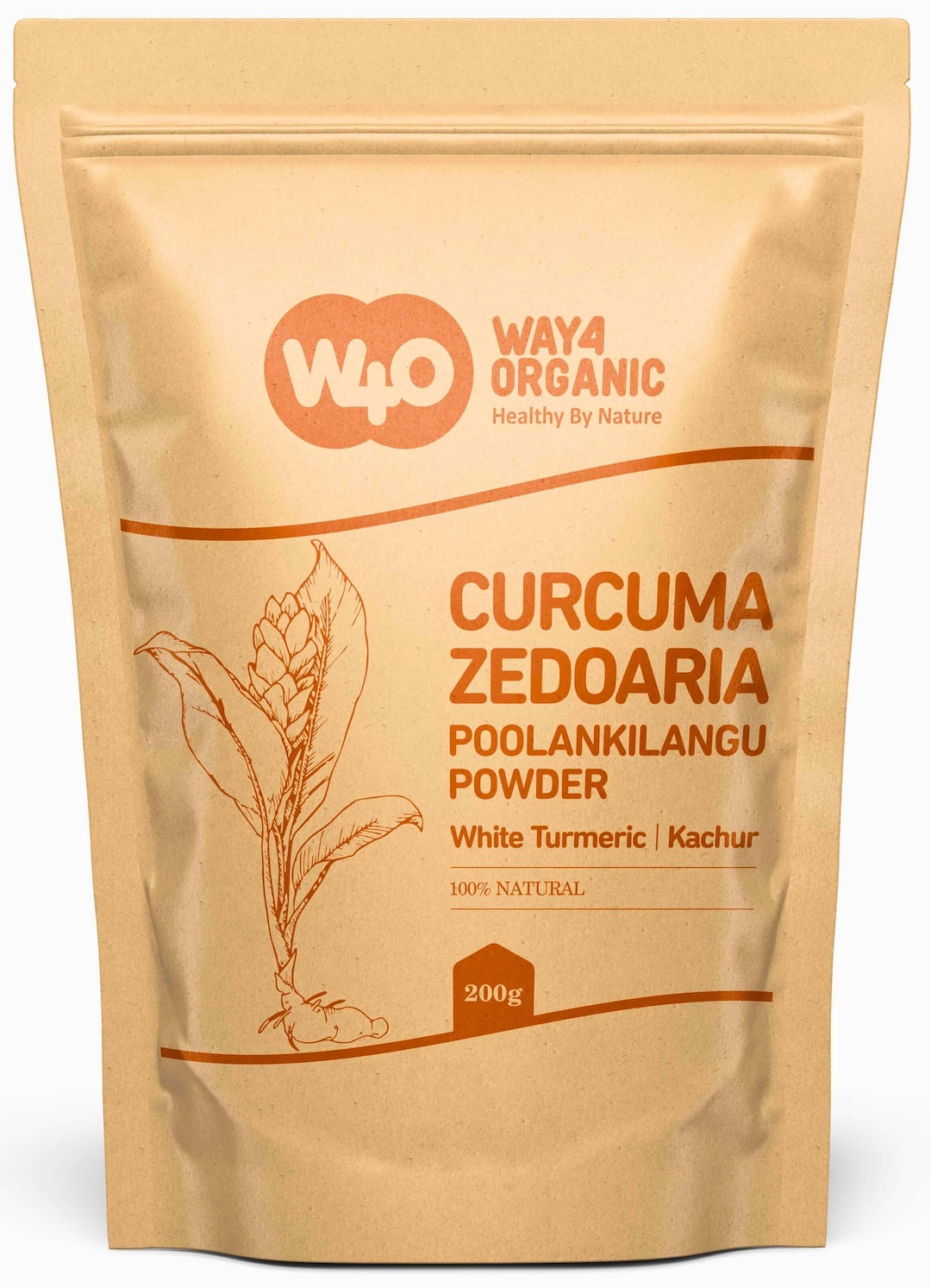 White Turmeric/poolankilangu/curcuma Zedoaria/kachur Root Ground Powder ...