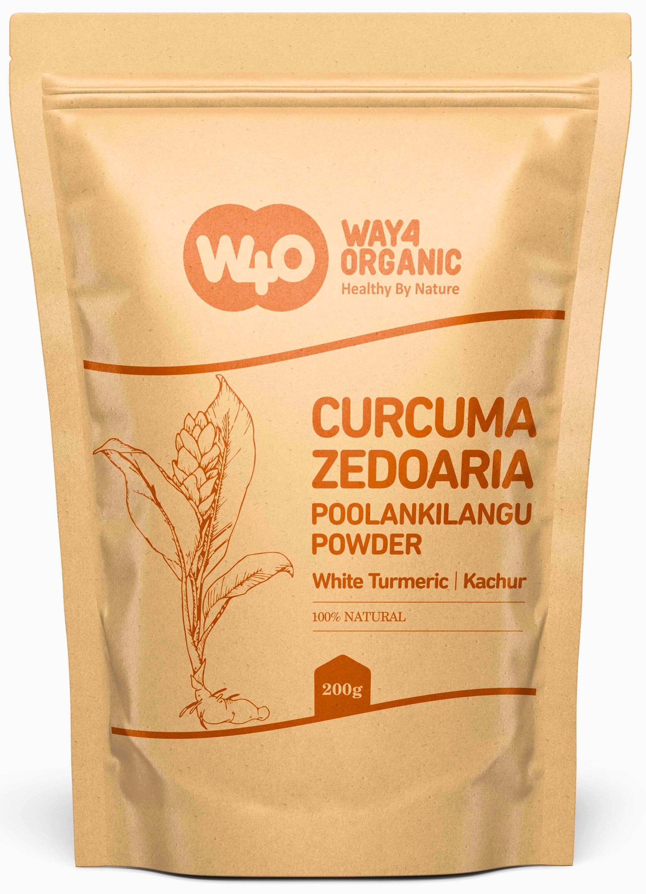White Turmeric/poolankilangu/curcuma Zedoaria/kachur Root Ground Powder ...