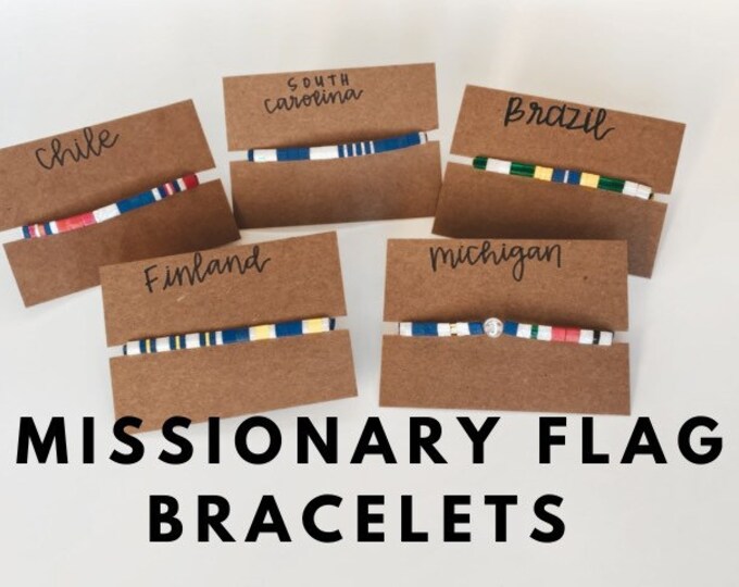 Missionary Flag Bracelet Custom Bracelet Tila Bracelet - Etsy
