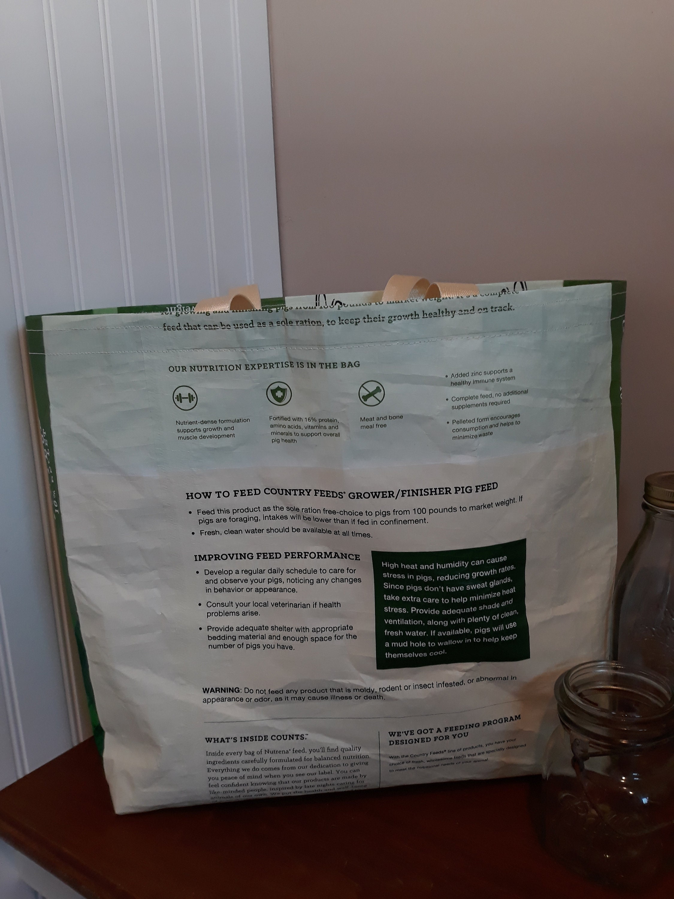 Upcycled Grain Bag | Etsy