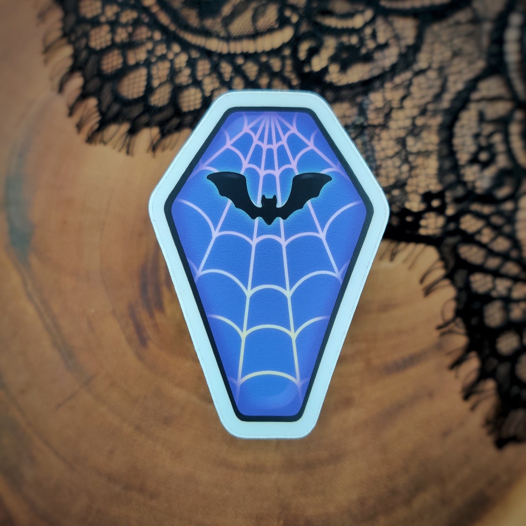 Coffin Pastel Goth Clear Sticker, Pastel Goth Sticker, Pastel Coffin ...