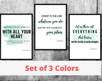 Inspirational Bible Verses - Wall Decor Prints - Printable Wall Art ...