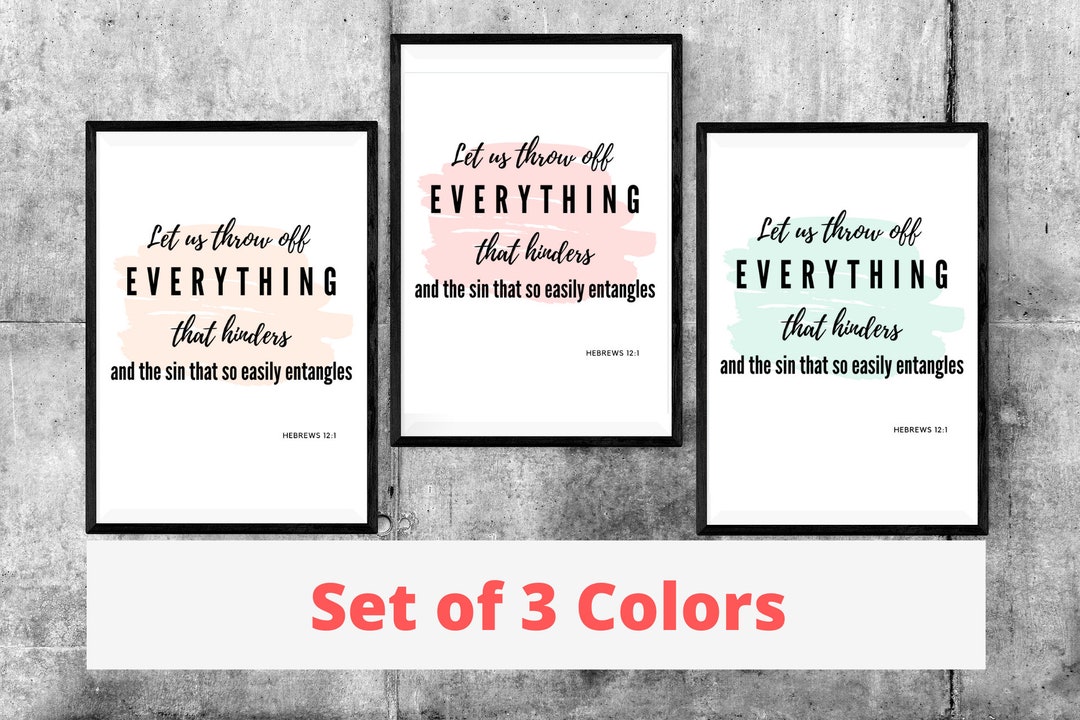 Printable Bible Verse - Wall Decor Prints - Printable Wall Art - for ...