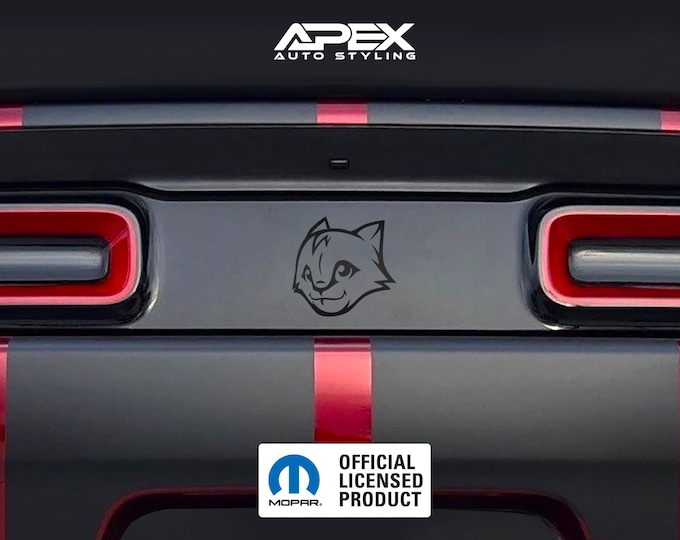 Blank / Debadged Dodge Challenger Tail Light Divider Decal Hellkitten ...