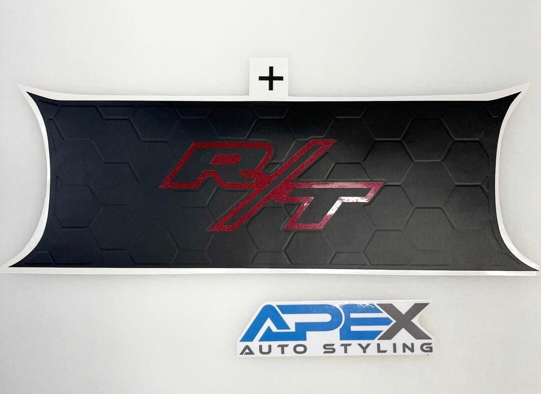 3 Layer Dodge Challenger Tail Light Divider Decal R/T Logo multiple ...