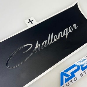 Blank / Debadged Dodge Challenger Tail Light Divider Decal - Challenger ...