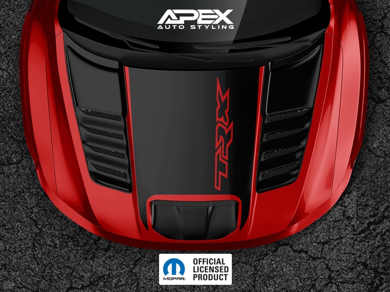 RAM TRX Hood Decal / Graphics - TRX Logo Cutout - Mopar Licensed - Etsy