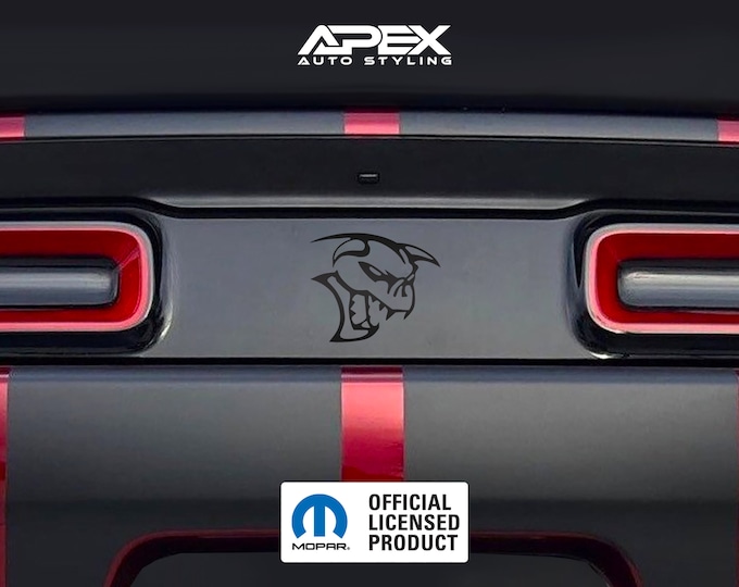 Blank / Debadged Dodge Challenger Tail Light Divider Decal - SRT Ghoul ...