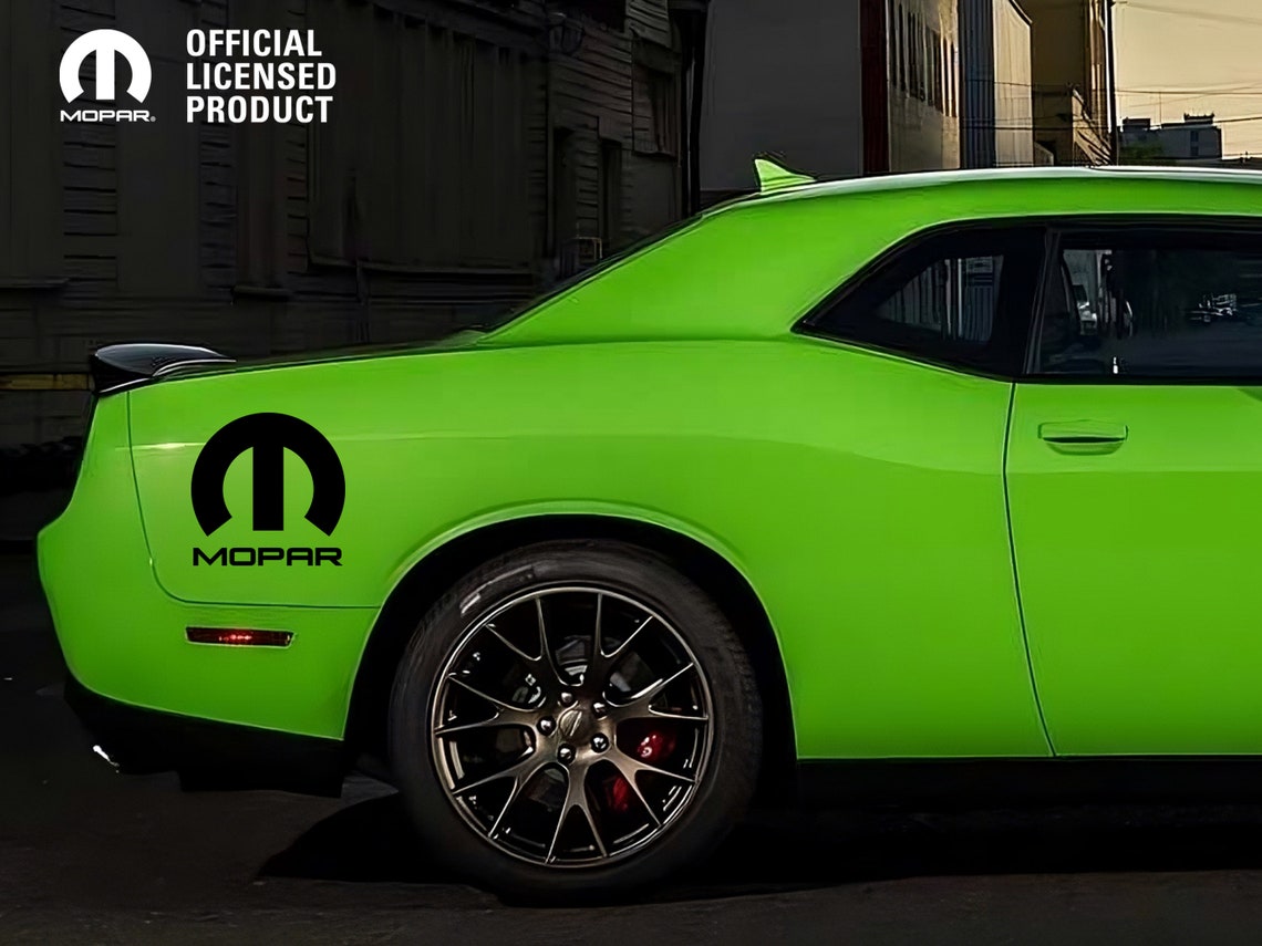 MOPAR Logo Side Graphics for Dodge Challenger (set of 2 Decals) (mopar ...