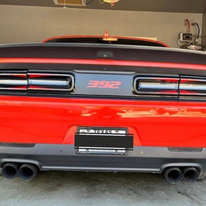 Dodge Challenger Taillight Divider Decal - Blank / Debadged + 345 HEMI ...