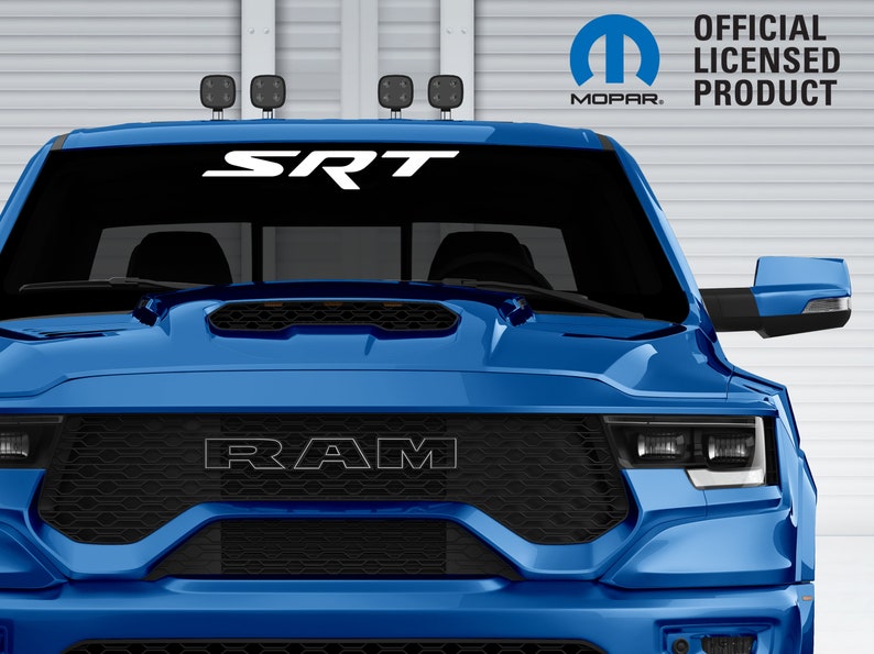 RAM TRX Windshield Banner Decal SRT Logo Customizable - Etsy