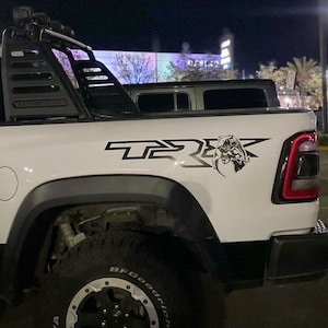 RAM TRX Bedside Decals - OEM 36" - T-rex Eating Raptor (set of 2 ...