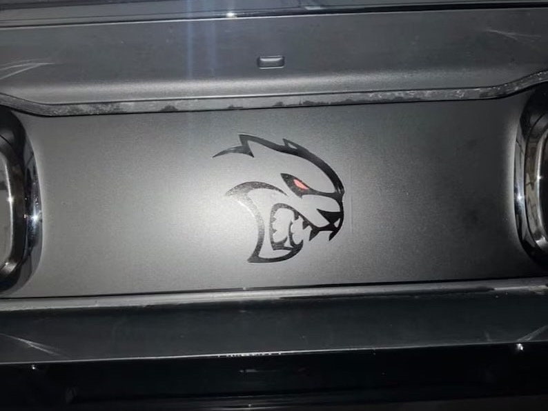 Blank / Debadged Dodge Challenger Tail Light Divider Decal - Hellcat ...