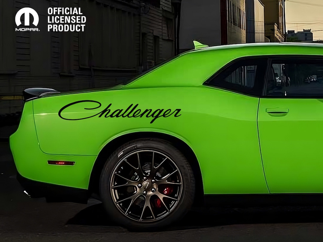Dodge Challenger Text Logo Side Graphics (set of 2 Decals) (mopar ...