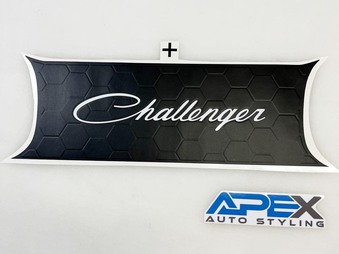 Dodge Challenger Taillight Divider Decal - 3 Layer - Challenger Script ...