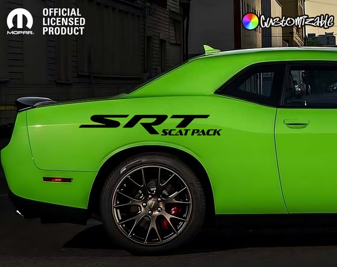 SRT Scat Pack Side Graphics for Charger Challenger (set of 2 Decals ...