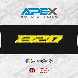 Blank / Debadged Dodge Challenger Tail Light Divider Decal - 1320 Logo ...