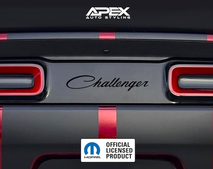 Blank / Debadged Dodge Challenger Tail Light Divider Decal - Challenger ...