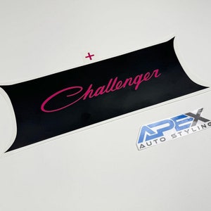 Blank / Debadged Dodge Challenger Tail Light Divider Decal - Challenger ...