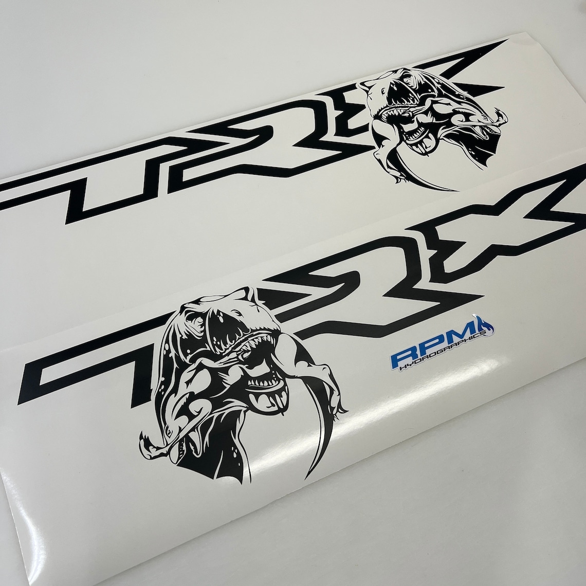 RAM TRX Bedside Decals OEM 36 T-rex Eating Raptor - Etsy